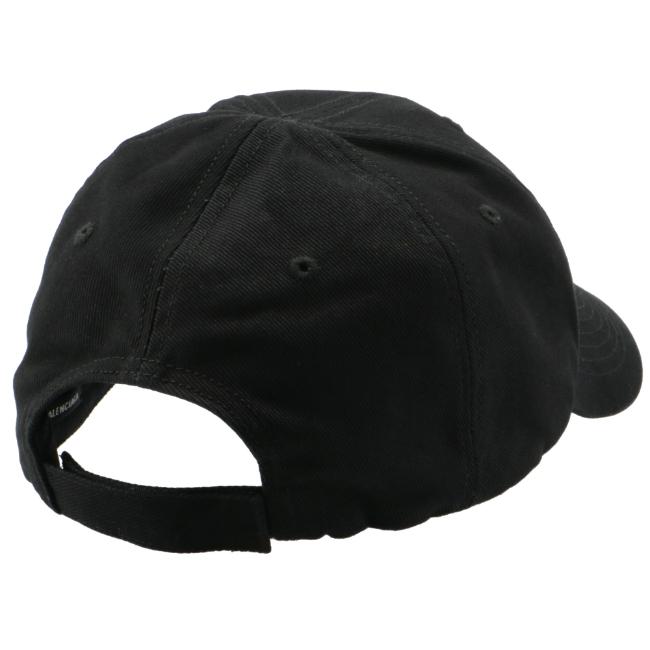 BALENCIAGA バレンシアガ/BALENCIAGA 帽子 メンズ コットン キャップ NERO+BIANCO 562591-410B7 ...