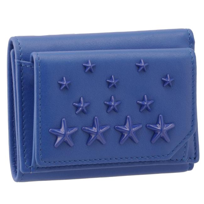 JIMMY CHOO 【並行輸入品】 ジミーチュウ/JIMMY 財布 メンズ スムースカーフレザー 三つ折り財布 ULTRAVIOLET/ULTRAVIOLET BEALE-AOR-0255 ...