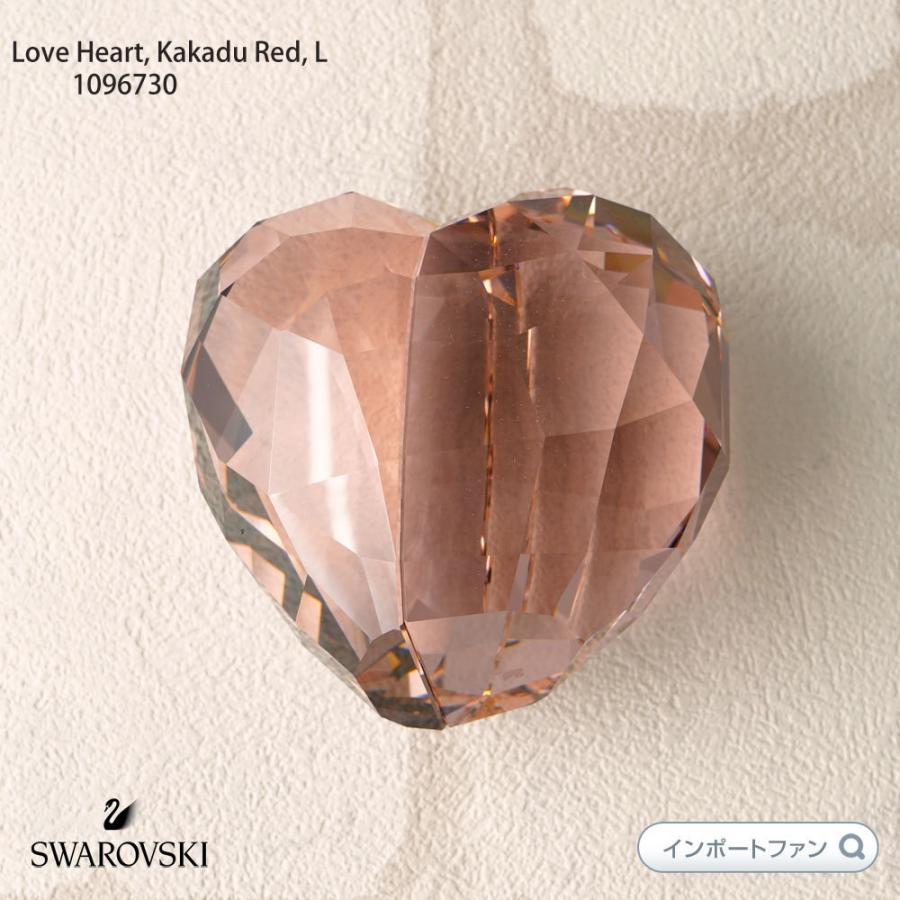 SWAROVSKI スワロフスキー Swarovski ラブハート カカドゥレッド Lサイズ Love Heart, Kakadu Red ...