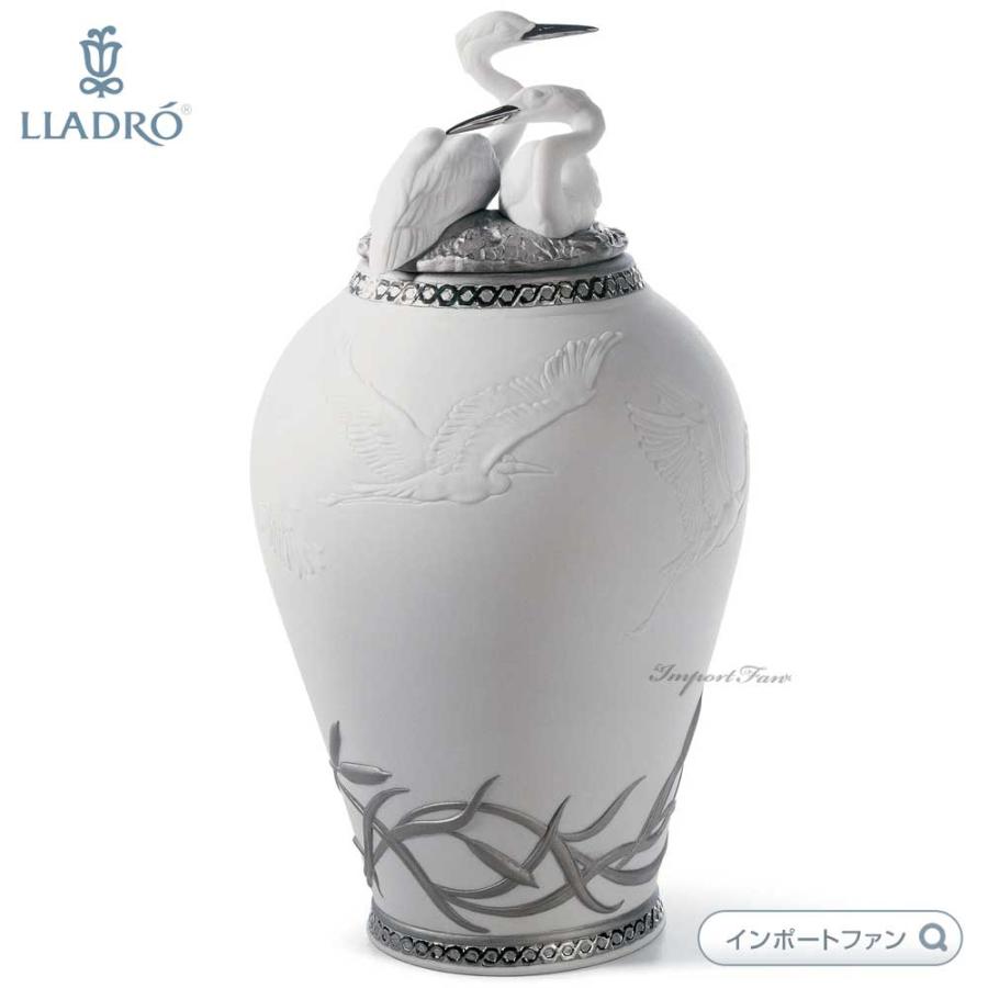 LLADRO リヤドロ サギの王国 花瓶 リデコ 白鷺 置物 01007052 LLADRO リヤドロ サギの王国 花瓶 リデコ 白鷺 置物 01007052