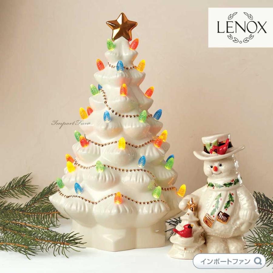 レノックス 大切な伝統 アイボリー ライトアップツリー ツリー本体 Lenox Treasured Traditions Ivory ...