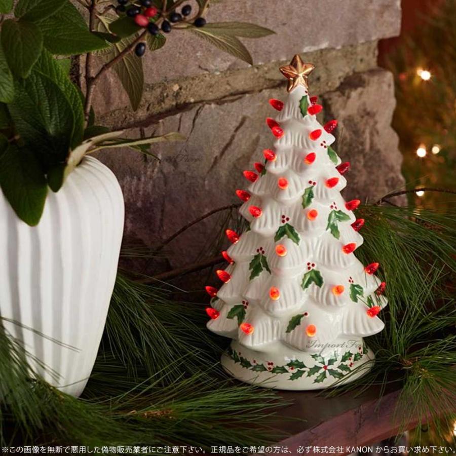 レノックス 大切な伝統 ホリデーレッド バルブ ライトアップ ツリー 本体 Lenox Treasured Traditions ...