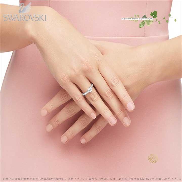 SWAROVSKI スワロフスキー アトラクト ラウンド リング ホワイト 指輪 5032919 5032920 5032921 ...