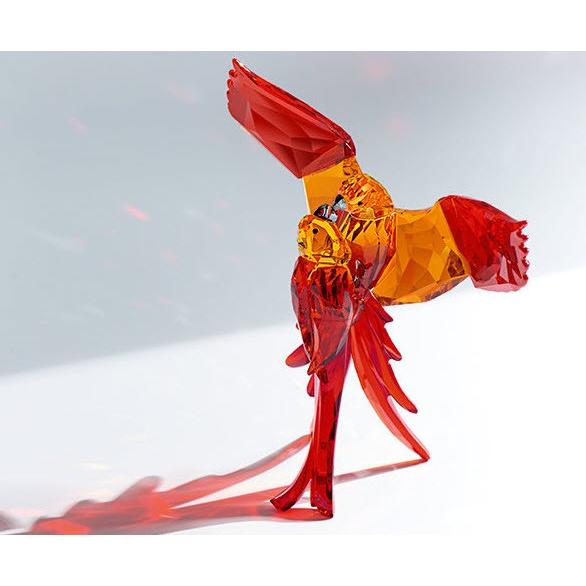 SWAROVSKI スワロフスキー オウム（レッド） 鳥 5136809 置物 Swarovski Red Parrots : インポート ...