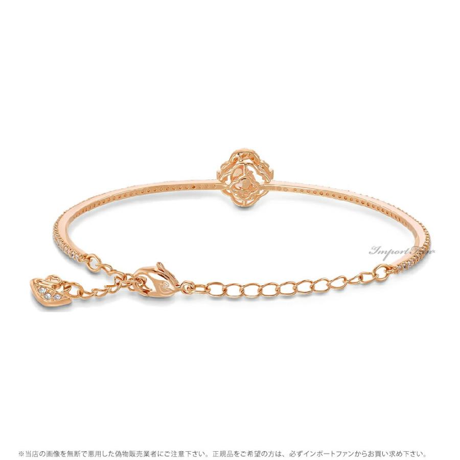 SWAROVSKI（スワロフスキー） スパークリングダンス クローバー バングル ローズゴールド 5516476 Swarovski ...