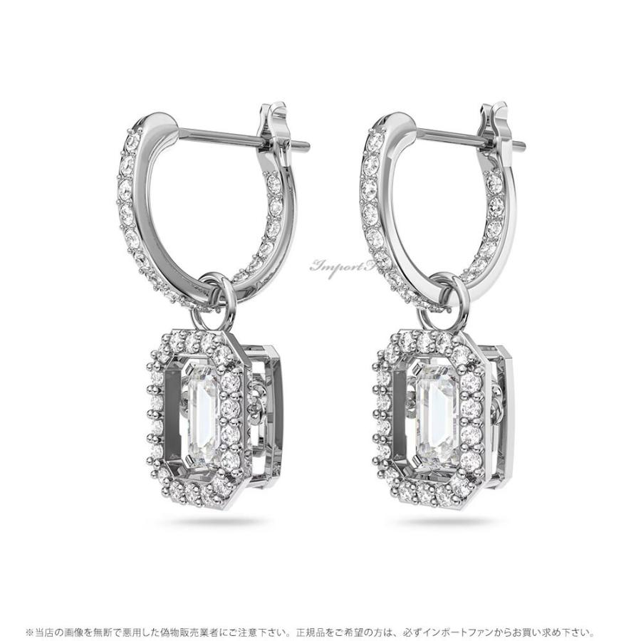 SWAROVSKI スワロフスキー ミレニア ドロップピアス オクタゴンカット ホワイト 5638495 Swarovski : インポート ...