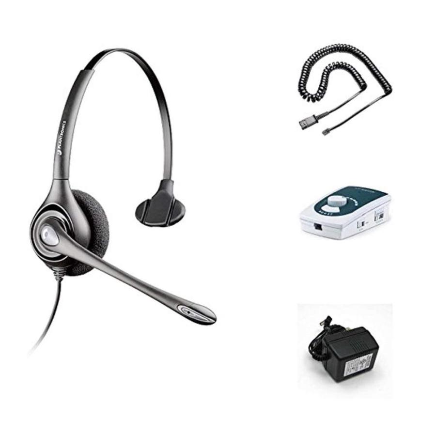 UA45バンドル 電源アダプタとHW251Nモノダイレクト接続ヘッドセット(PLX HW251N NCD-UA45-B)[並行輸入 ...