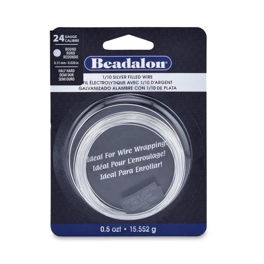 Beadalon 24-Guage Half Hard Silver Filled CDA220 1/10 Jewelry Wire, Round, :YS0000046638107621 ...