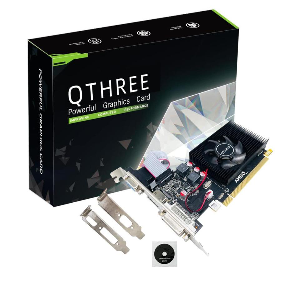 AMD Radeon R5 230 グラフィックスカード 2GB GDDR3 64ビット DVI HDMI VGA コンピューター GPU ...