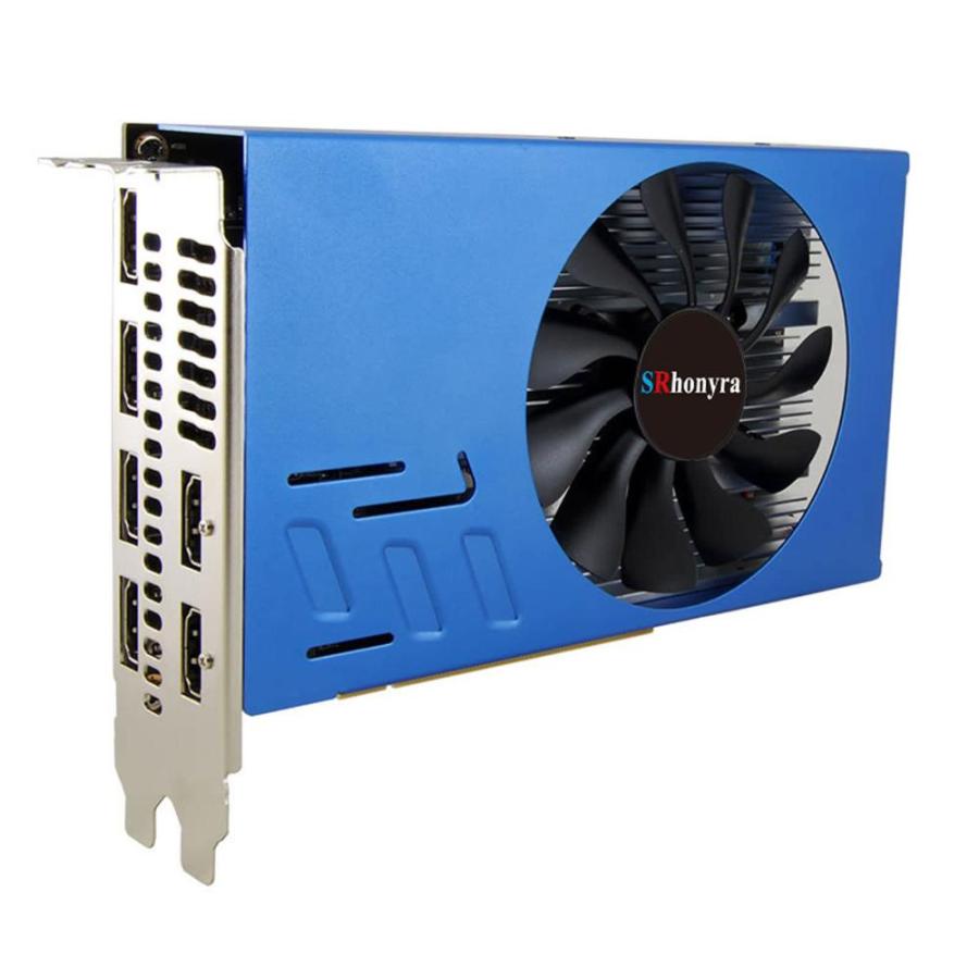 SRhonyra AMD Radeon RX580 4GB グラフィックスカード GDDR5 6HDMI グラフィックスビデオカード GPU ...