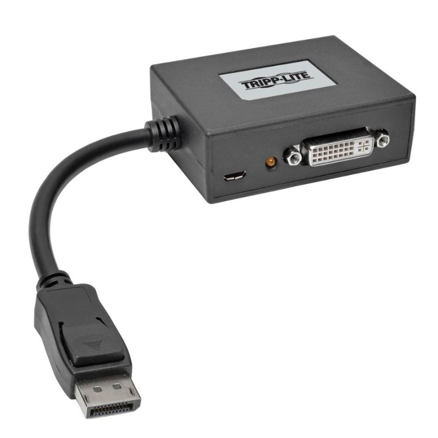 Tripp Lite 2-Port DisplayPort to DVI Multi Stream Transport Hub MST ...