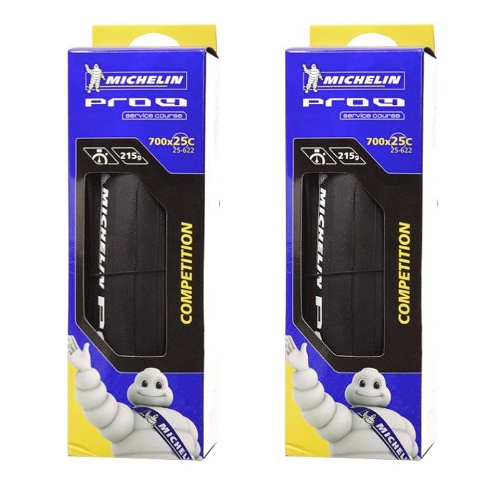 ミシュラン（MICHELIN） 2本セット Pro4 Service Course V2 (プロ4 サービスコースV2) クリンチャータイヤ ...