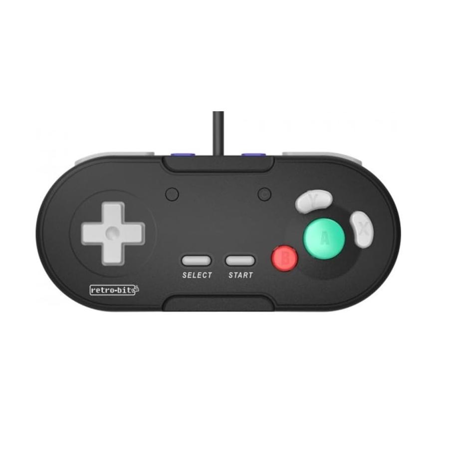 retro-bit レトロビット レガシーGC有線コントローラー 公式/Origina GameCube&Wii用 ブラック (輸入版 ...