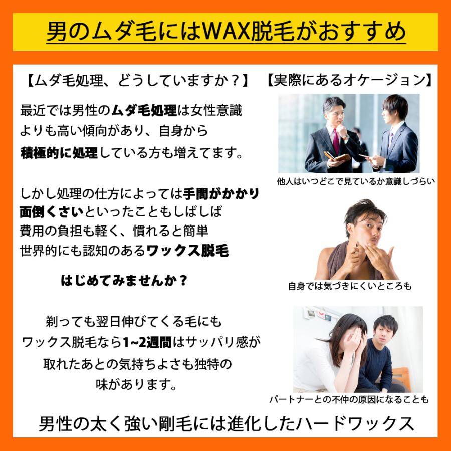 ブラジリアンワックス ハードワックス メンズ 男性 脱毛 キット 鼻毛 VIO ワキ すね毛 腕毛 胸毛 ムダ毛処理 全身用 WAX ...