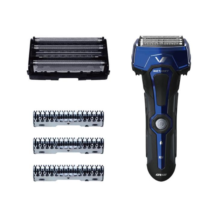 IZUMI（家電、工具） シェーバー 電気シェーバー 往復式シェーバー 4枚刃モデル 替刃付き マクセルイズミ IZF-V743R-A ブルー 外刃 SO-V557 内刃 SI-V55 ...
