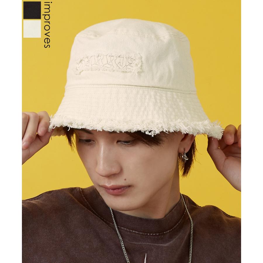 improves ハット メンズ レディース ダメージ フリンジ ロゴ ストリート スケーター アメカジ 古着MIX 韓国ファッション Y2K : improves インプローブス - 通販 ...