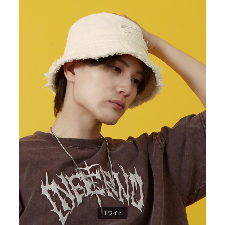 improves ハット メンズ レディース ダメージ フリンジ ロゴ ストリート スケーター アメカジ 古着MIX 韓国ファッション Y2K : improves インプローブス - 通販 ...