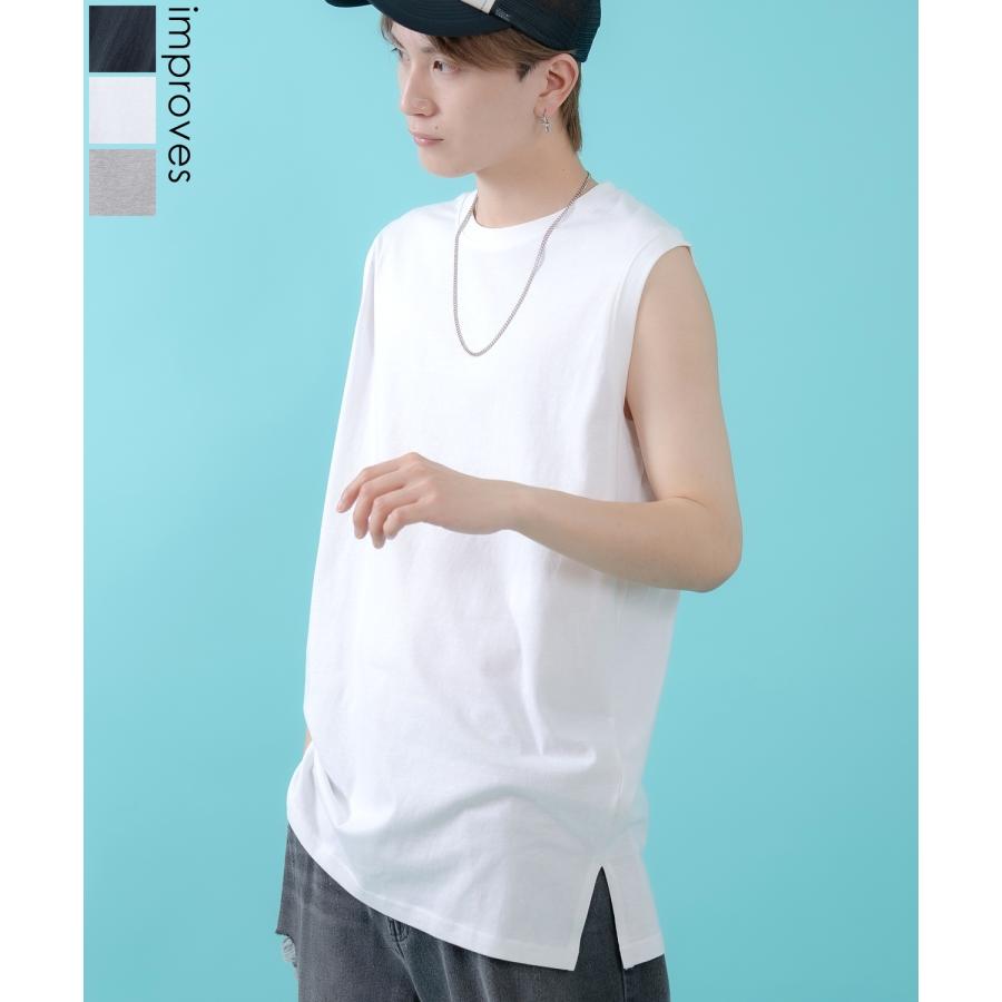 improves Tシャツ メンズ レディース ノースリーブ タンクトップ ロング カジュアル アメカジ ストリート スケーター 古着MIX 韓国ファッション : improves インプロー ...