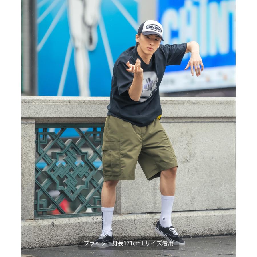 improves Tシャツ 半袖 カットソー メンズ レディース ddp ディーディーピー フロントプリント ラメプリント ボックスシルエット スケーター ストリート メンズライク ...