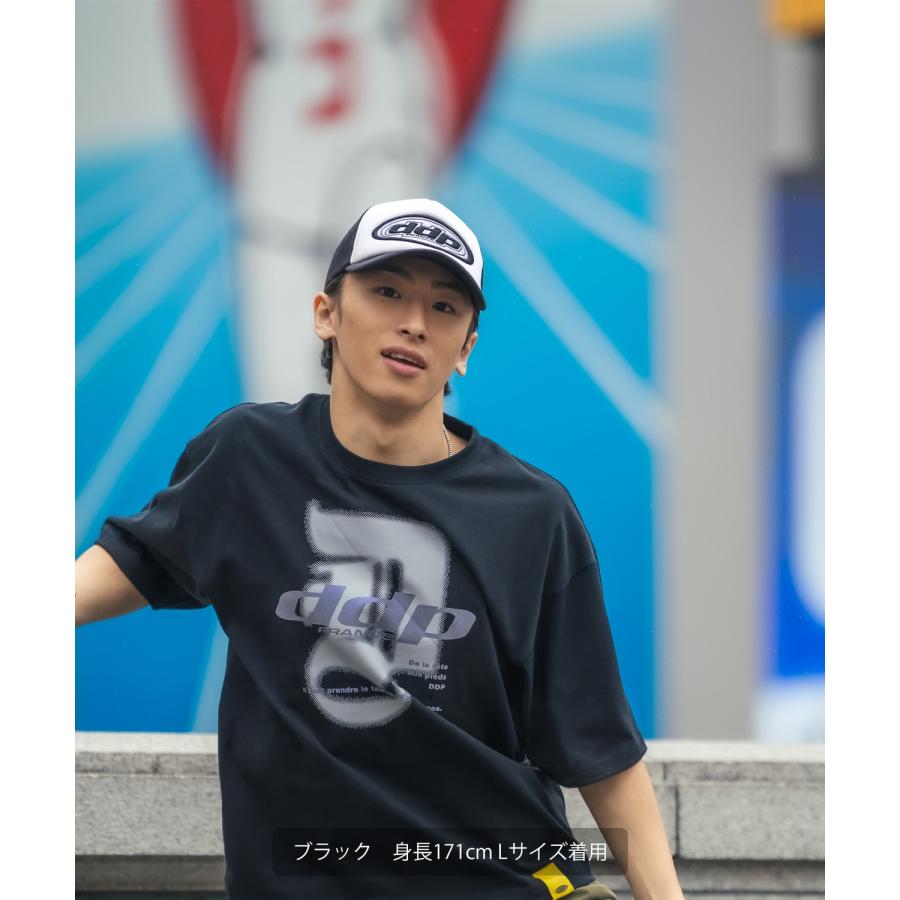 improves Tシャツ 半袖 カットソー メンズ レディース ddp ディーディーピー フロントプリント ラメプリント ボックスシルエット スケーター ストリート メンズライク ...
