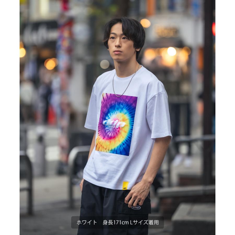 improves Tシャツ 半袖 カットソー メンズ レディース ddp ディーディーピー フロントプリント タイダイ染 ボックスシルエット スケーター ストリート メンズライク ...