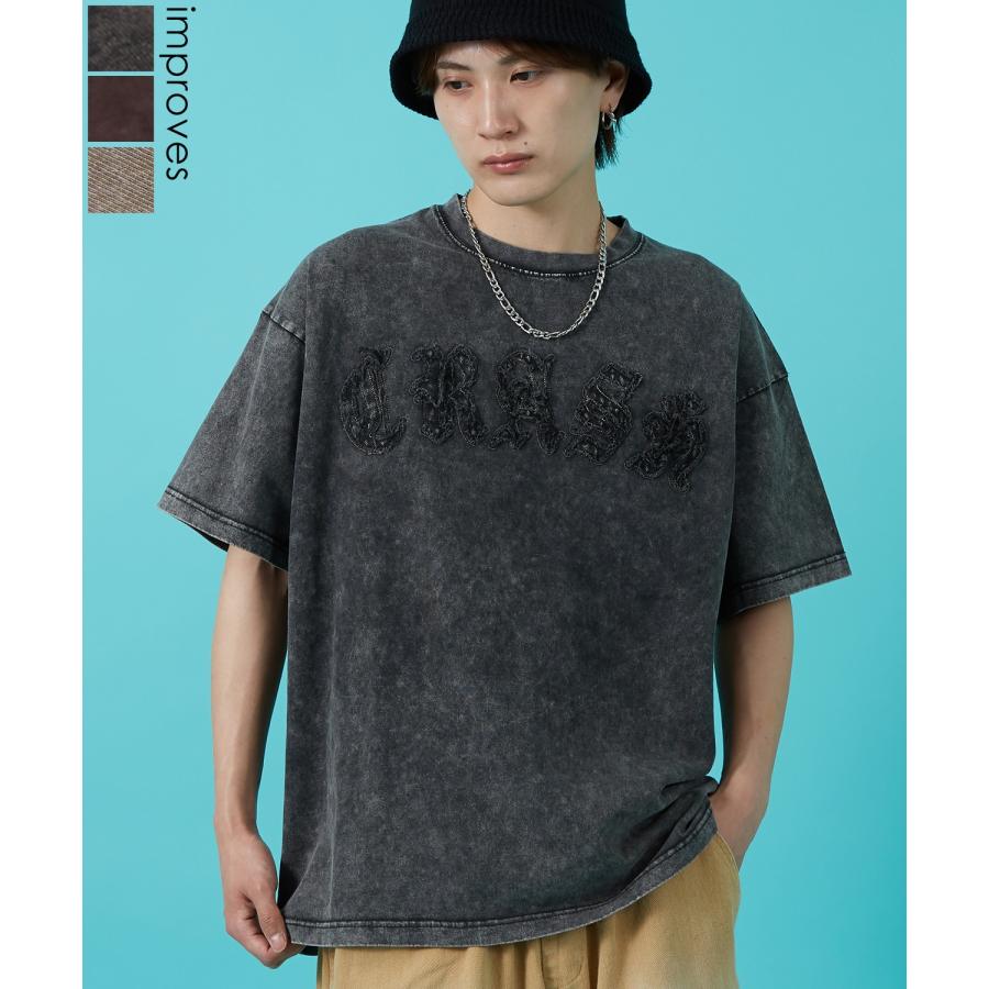 improves Tシャツ メンズ ウォシュド加工 ピグメント加工 パーカー スウェット アメカジ カジュアル スケーター ストリート 古着MIX 韓国 : improves インプローブス ...