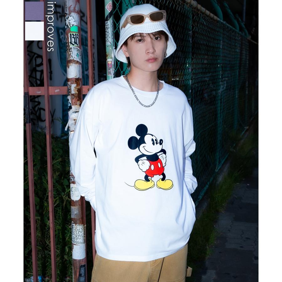 improves Tシャツ メンズ レディース ミッキーマウス キャラクター トップス ルーズフィット ゆったり カジュアル アメカジ ストリート スケーター 古着MIX : improves ...