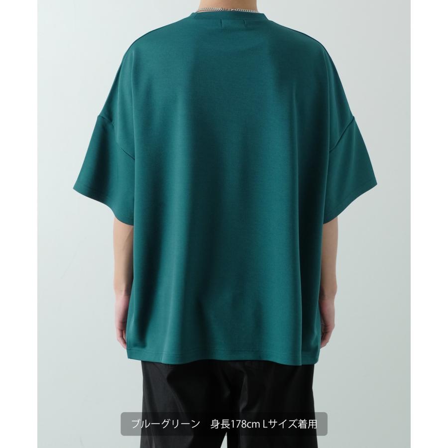 improves 半袖Tシャツ メンズ NULL ヌル ポンチ ドルマンスリーブ カットソー ビッグ オーバーサイズ きれいめ カジュアル シンプル ノームコア ナチュラル モード 韓国 ...