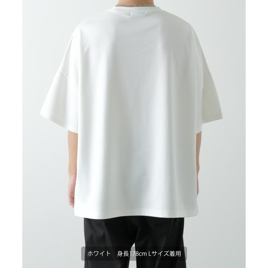 improves 半袖Tシャツ メンズ NULL ヌル ポンチ ドルマンスリーブ カットソー ビッグ オーバーサイズ きれいめ カジュアル シンプル ノームコア ナチュラル モード 韓国 ...