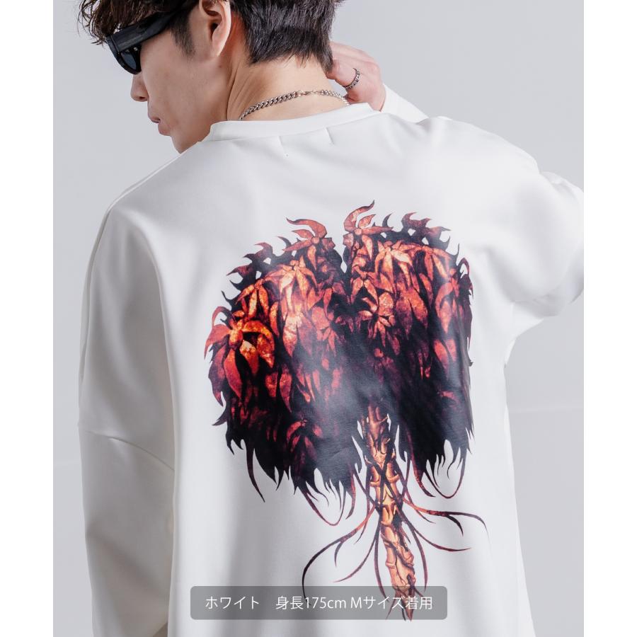 improves 長袖Tシャツ メンズ NULL ヌル ポンチ ドルマンスリーブ バックプリント カットソー ビッグサイズ オーバーサイズ 大きめ カジュアル ナチュラル モード 韓国 ...