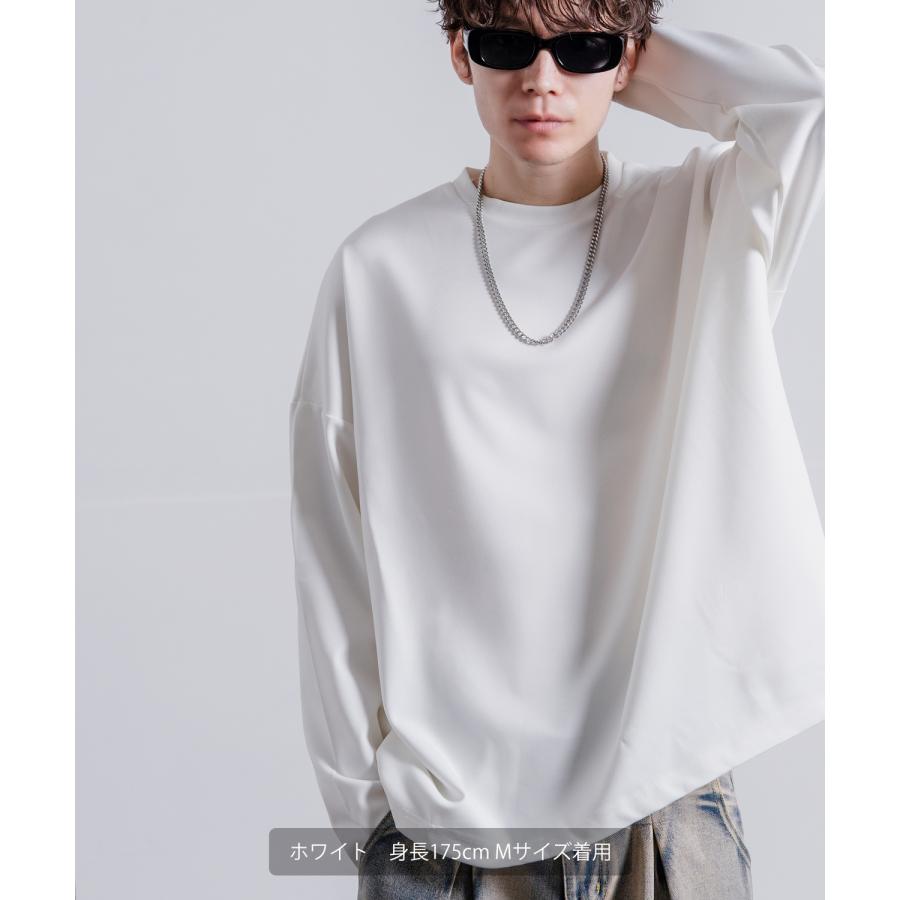 improves 長袖Tシャツ メンズ NULL ヌル ポンチ ドルマンスリーブ バックプリント カットソー ビッグサイズ オーバーサイズ 大きめ カジュアル ナチュラル モード 韓国 ...