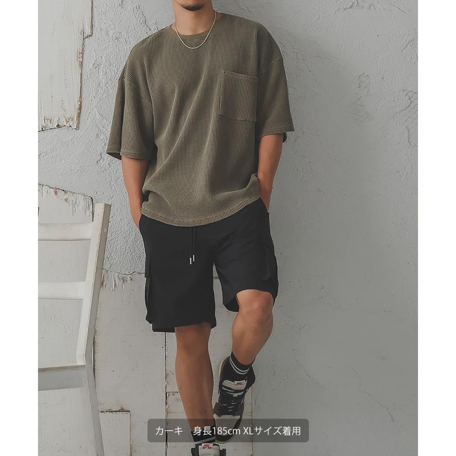 improves スターロゴ刺繍 オーバーサイズ ワッフルTシャツ improves スターロゴ刺繍 オーバーサイズ ワッフルTシャツ