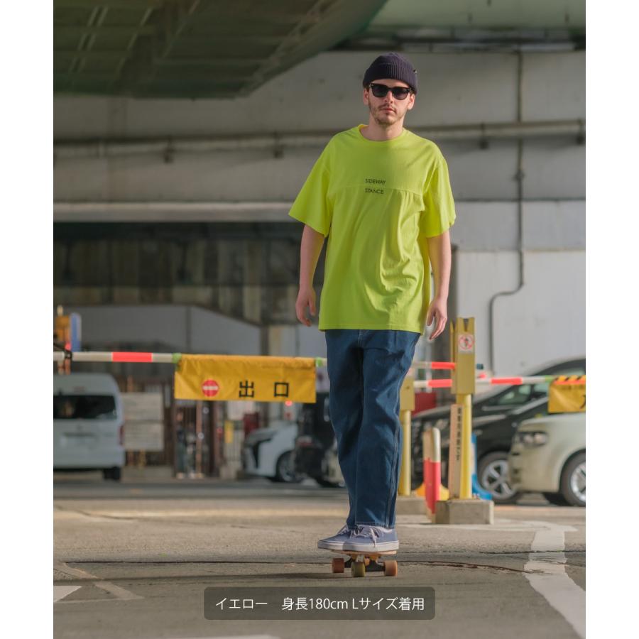 improves tシャツ Tシャツ ユニセックス SIDEWAY STANCE サイドウェイスタンス 半袖Tシャツ TEE ビッグシルエット トップス ロゴ バックプリント フットボールT ...