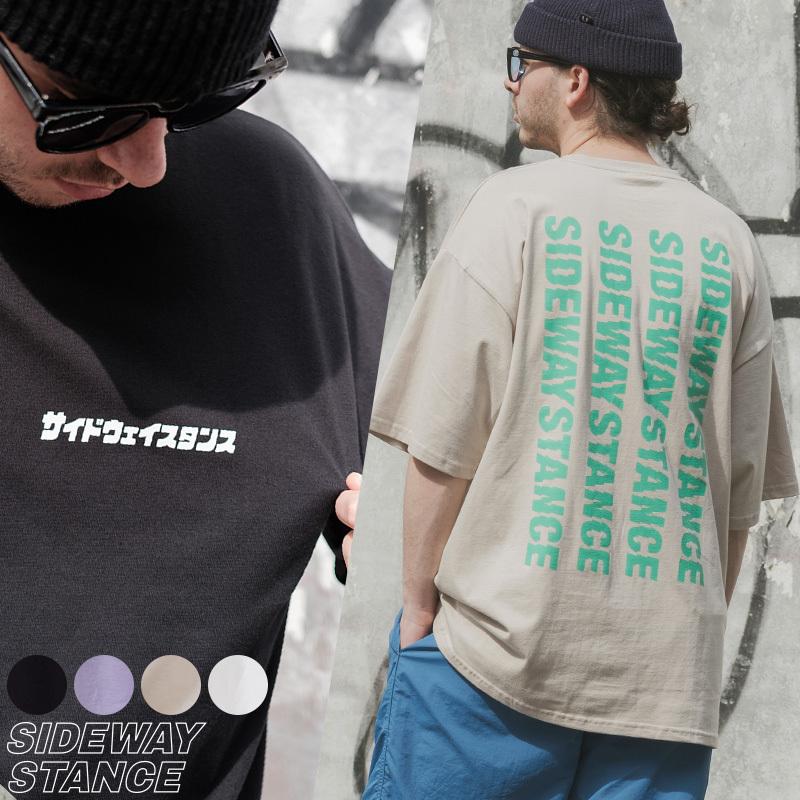 improves tシャツ Tシャツ ユニセックス SIDEWAY STANCE サイドウェイスタンス 半袖Tシャツ TEE ビッグシルエット トップス ロゴ バックプリント ...