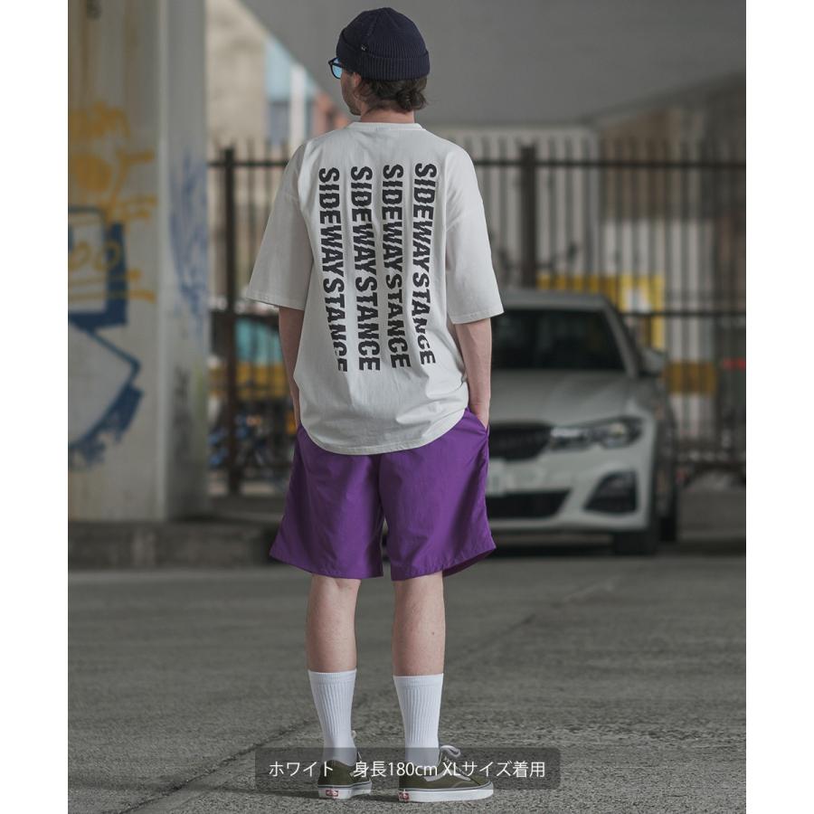 improves tシャツ Tシャツ ユニセックス SIDEWAY STANCE サイドウェイスタンス 半袖Tシャツ TEE ビッグシルエット トップス ロゴ バックプリント ...