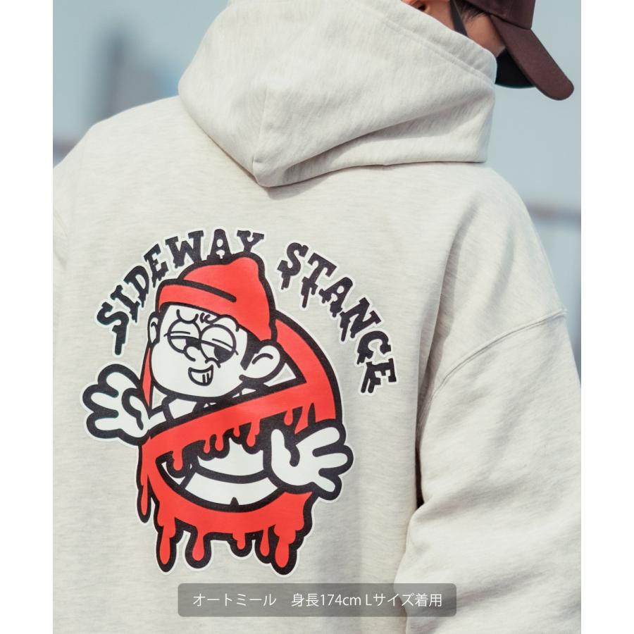 improves パーカー メンズ SIDEWAY STANCE サイドウェイスタンス オリジナルプリント グラフィック スウェット スエット 通行止め バスターズ オーバーサイズ ...