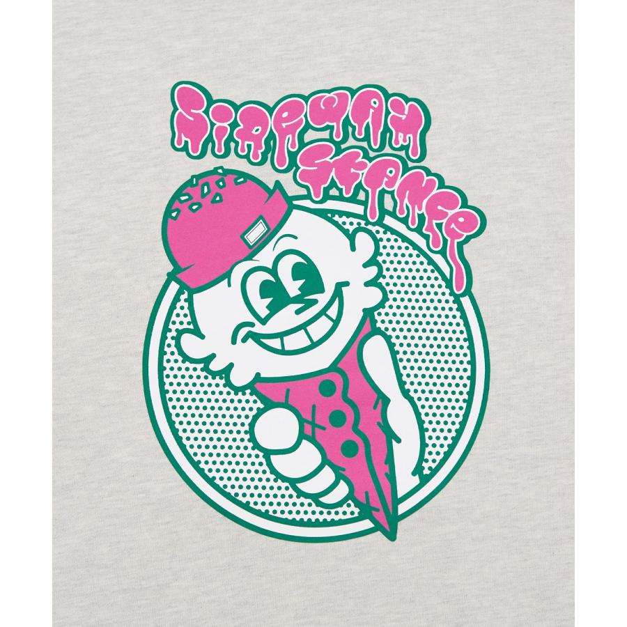 パーカー メンズ SIDEWAY STANCE サイドウェイスタンス オリジナルプリント グラフィック スウェット スエット アイスクリーム マスコット オーバーサイズ : 70093 ...