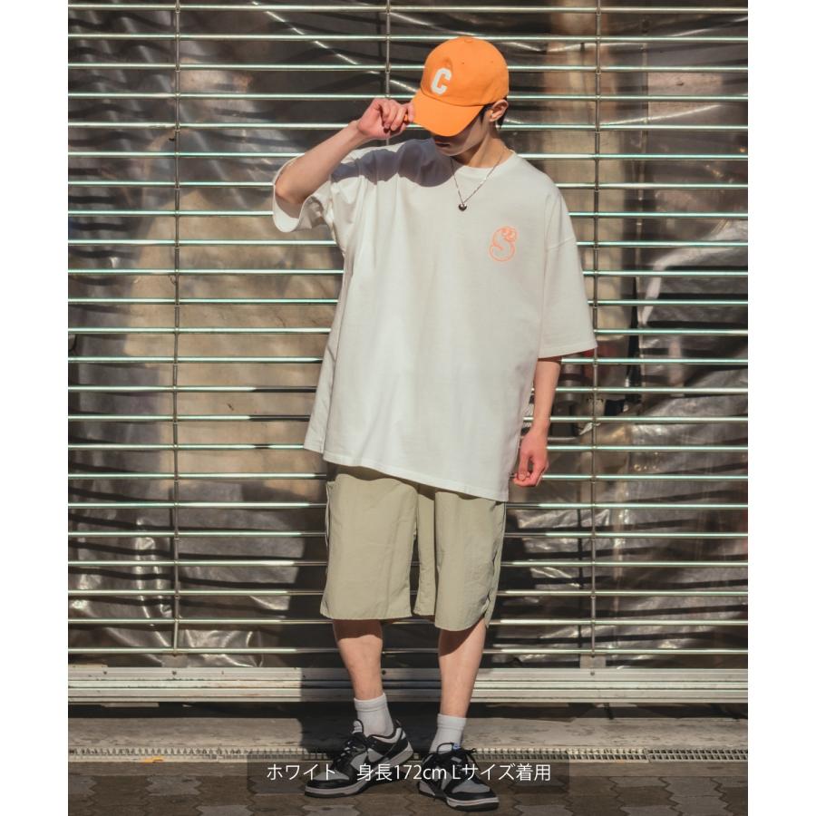 improves 半袖Tシャツ メンズ SIDEWAY STANCE サイドウェイスタンス オリジナルプリント グラフィック カットソー もふもふ ロゴ オーバーサイズ 大きめ ...
