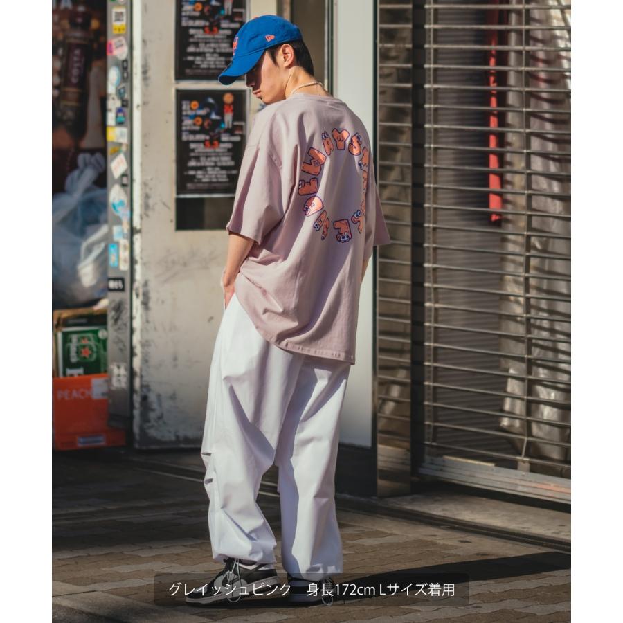 improves 半袖Tシャツ メンズ SIDEWAY STANCE サイドウェイスタンス オリジナルプリント グラフィック カットソー もふもふ ロゴ オーバーサイズ 大きめ ...