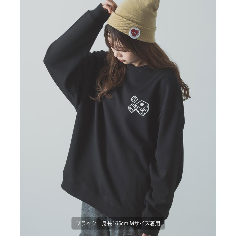 トレーナー メンズ SIDEWAY STANCE サイドウェイスタンス オリジナルプリント グラフィック スウェット ダイス サイコロ オーバーサイズ アメカジ カジュアル :70170 ...