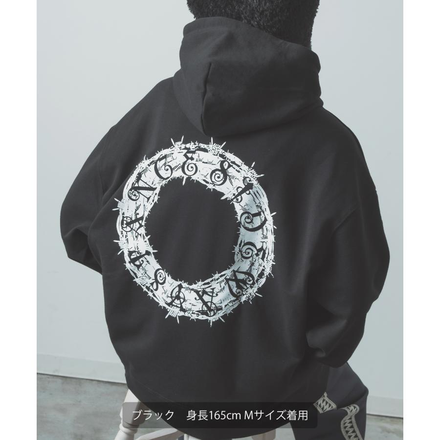 improves パーカー メンズ SIDEWAY STANCE サイドウェイスタンス オリジナルプリント グラフィック スウェット サークルワイヤー オーバーサイズ アメカジ カジュアル ...