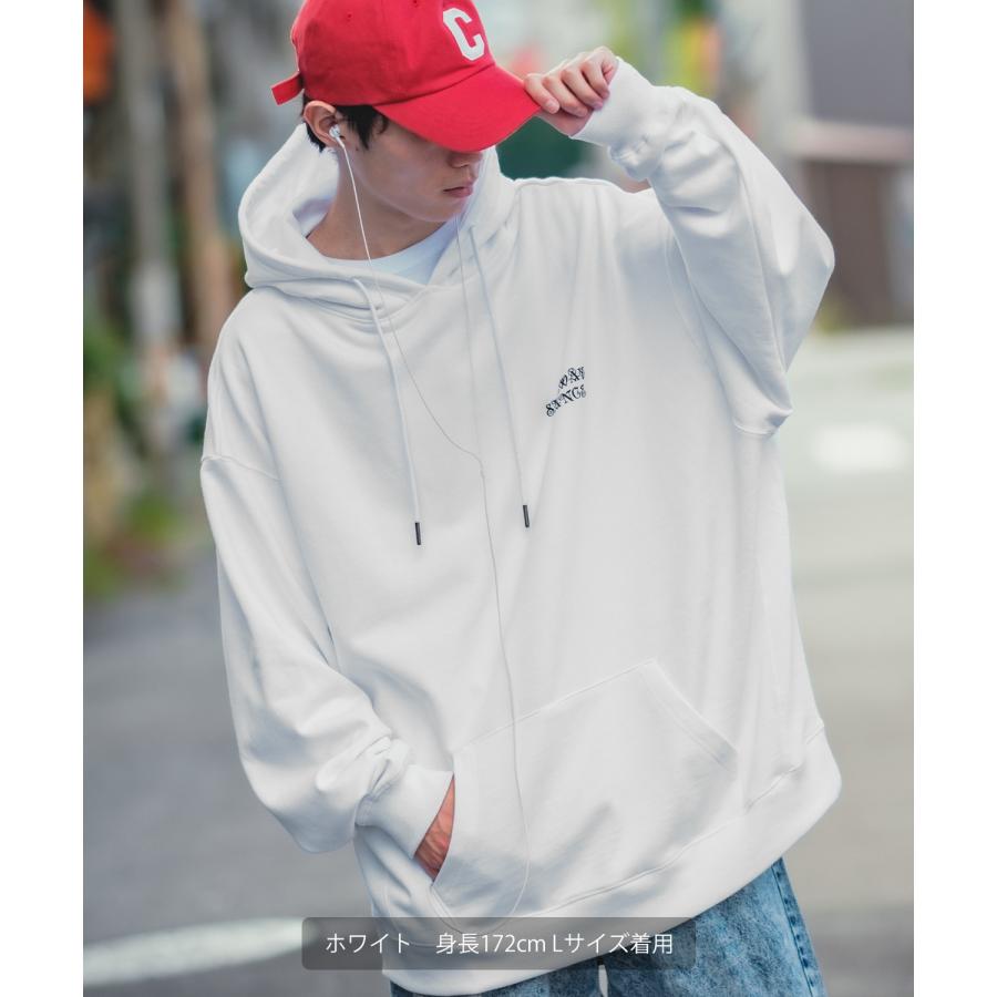 パーカー メンズ SIDEWAY STANCE サイドウェイスタンス オリジナルプリント グラフィック スウェット サークルワイヤー オーバーサイズ アメカジ カジュアル :70178 ...