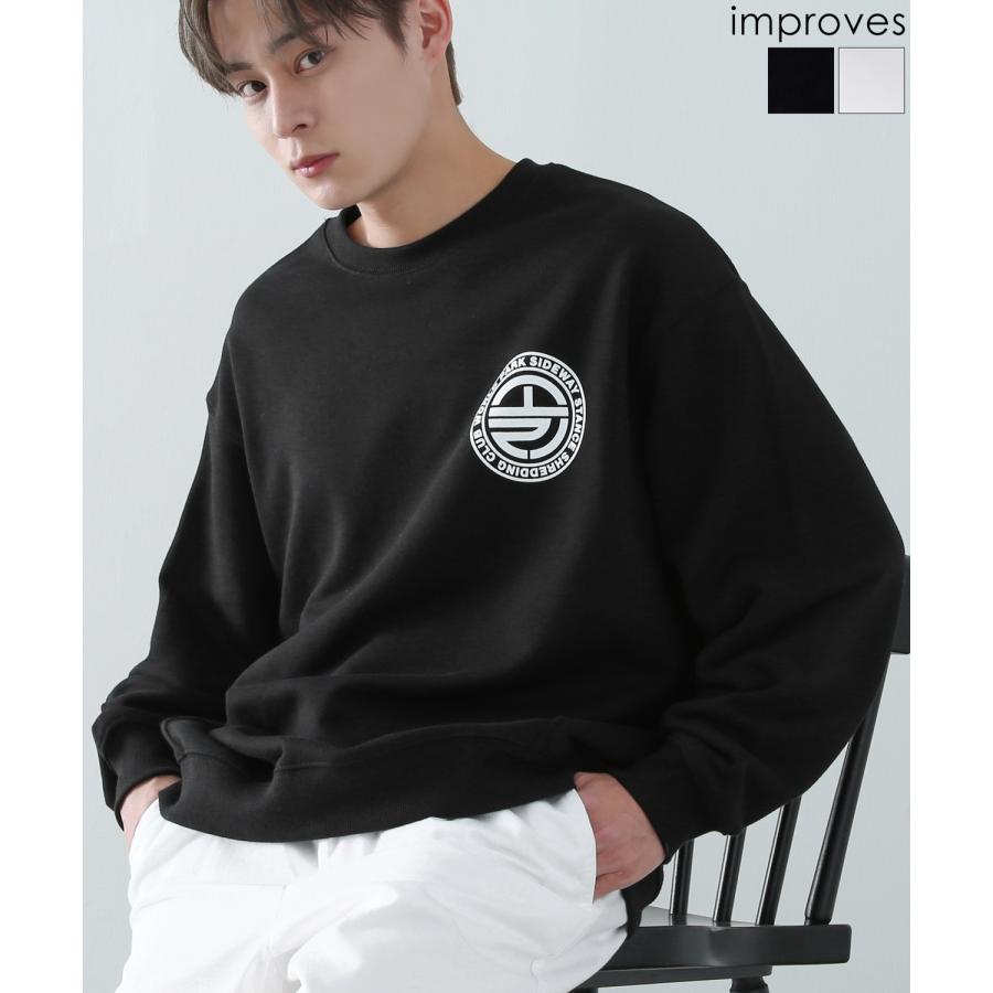 improves トレーナー メンズ レディース SIDEWAY STANCE サイドウェイスタンス オリジナルプリント グラフィック スウェット ロゴサークル オーバーサイズ ...