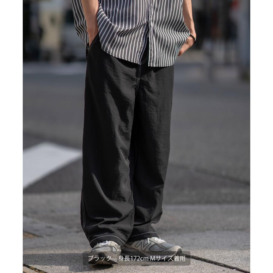 improves ペインターパンツ メンズ SIDEWAY STANCE サイドウェイスタンス ポリワッシャー ワイド イージーパンツ フルレングス カジュアル スケーター ストリート ...