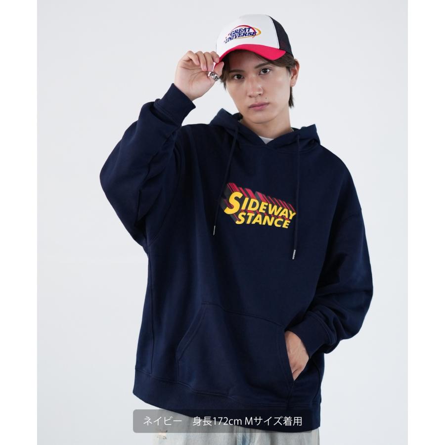 improves（インプローブス） パーカー メンズ SIDEWAY STANCE サイドウェイスタンス オリジナルプリント グラフィック スウェット 3D発泡アメコミロゴ オーバーサイズ ...