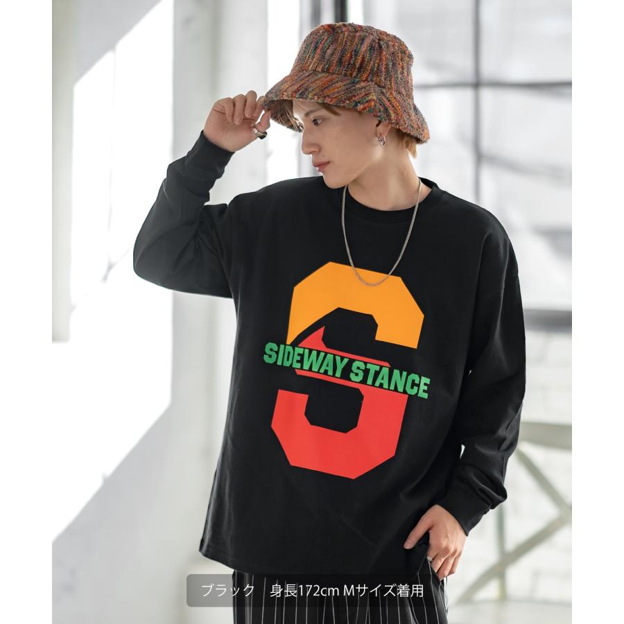 improves 長袖Tシャツ メンズ SIDEWAY STANCE サイドウェイスタンス オリジナルプリント カレッジロゴ カットソー ロンT カジュアル スケーター ストリート 古着MIX ...