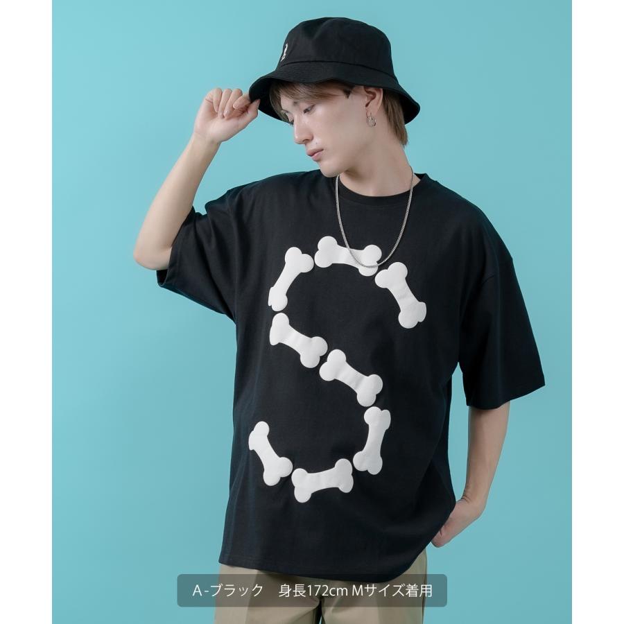 improves 半袖Tシャツ メンズ レディース オリジナルプリント Sロゴ グラフィック カットソー 大きめ アメカジ カジュアル スケーター ストリート 古着MIX : improves ...