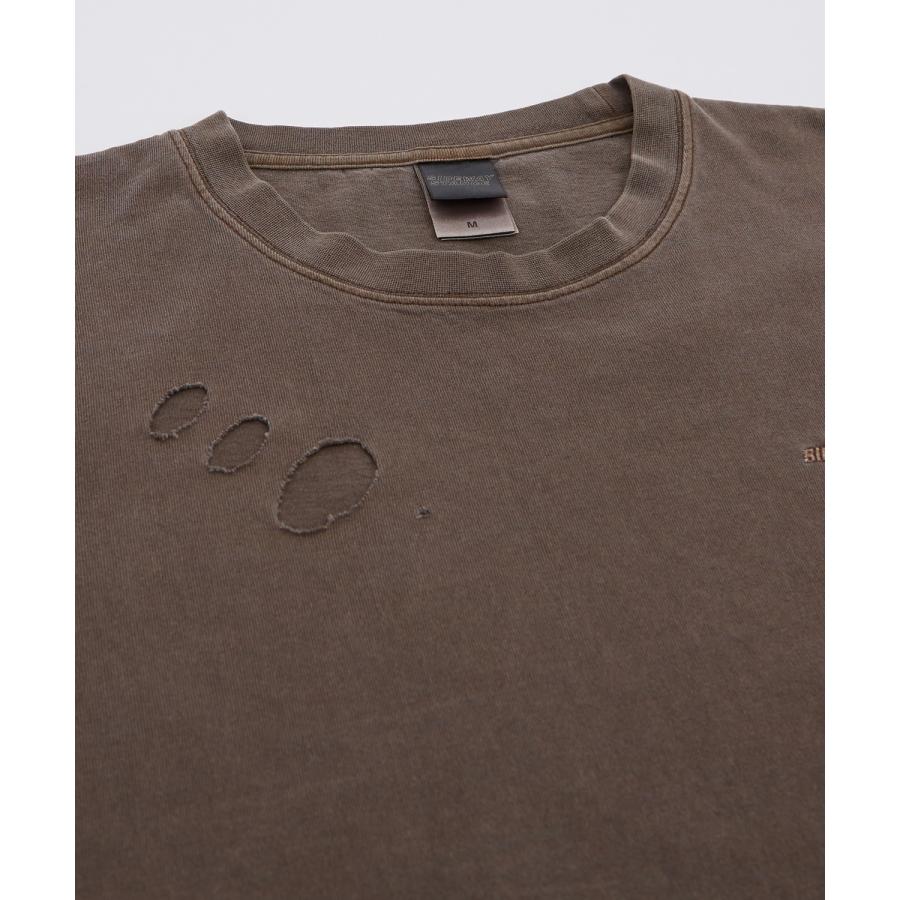 improves Tシャツ メンズ SIDEWAY STANCE サイドウェイスタンス 半袖 カットソー ダメージ ロゴ 刺しゅう グランジ アメカジ カジュアル Y2K ストリート 古着 ...