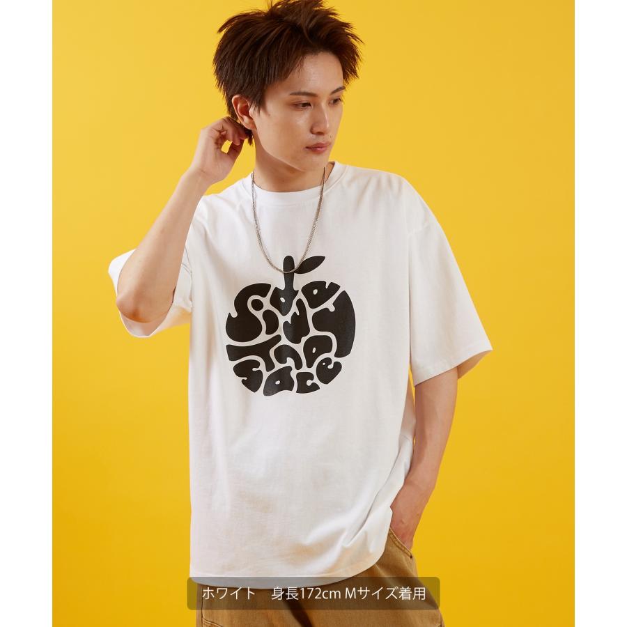improves Tシャツ メンズ SIDEWAY STANCE サイドウェイスタンス 半袖 カットソー アップル プリント アメカジ カジュアル Y2K ストリート 古着MIX 韓国 ...