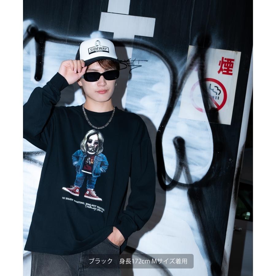 improves（インプローブス） 長袖Tシャツ メンズ SIDEWAY STANCE サイドウェイスタンス オリジナルプリント グラフィック ロンT カットソー アメカジ カジュアル Y2K ...